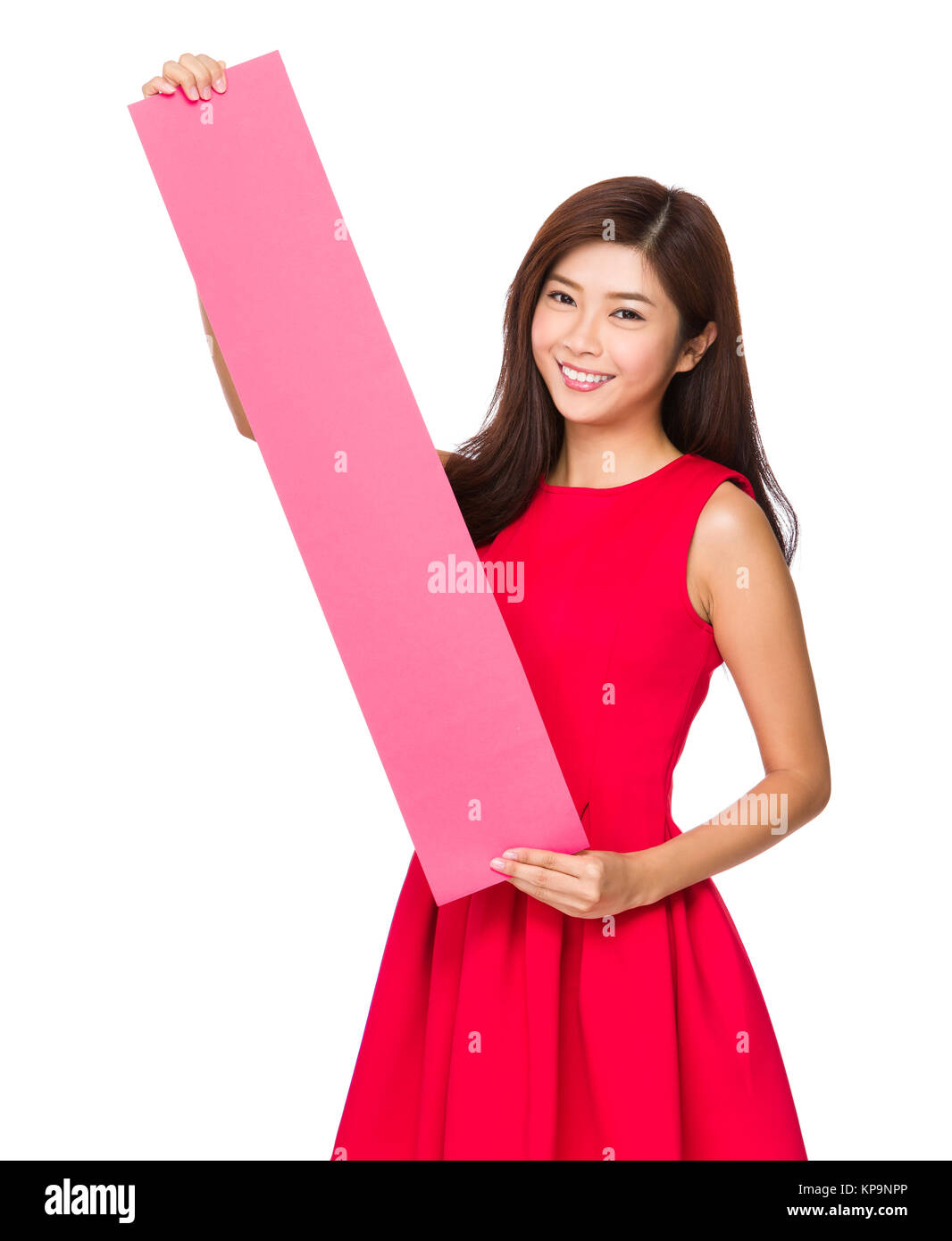 Woman show with empty Fai Chun Stock Photo - Alamy