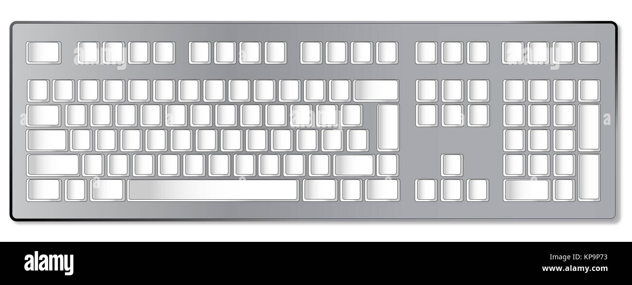 Blank Computer Keyboard Stock Photo - Alamy