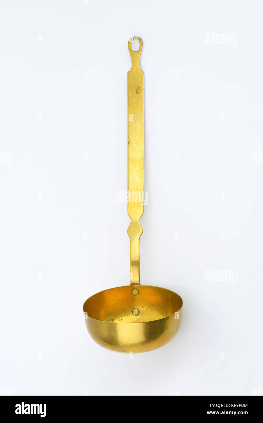 Vintage metal ladle Stock Photo - Alamy