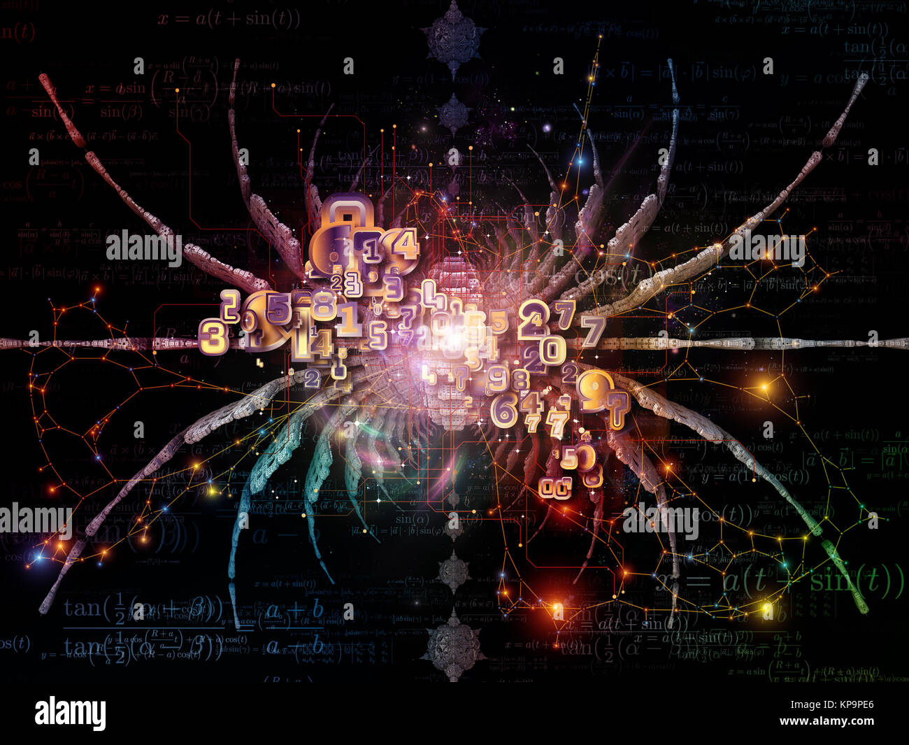 Digital Math Design Stock Photo - Alamy