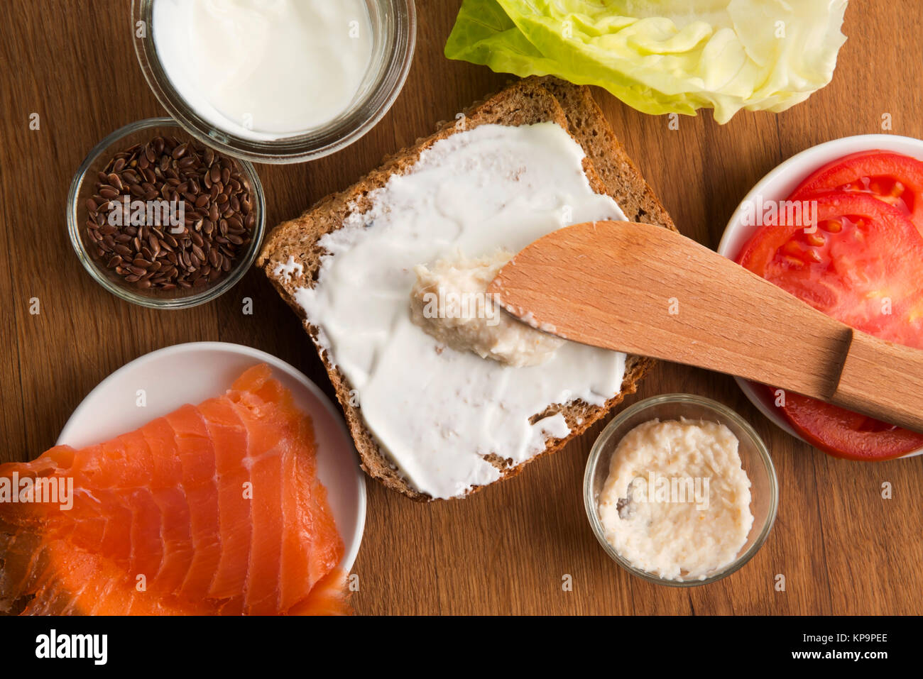 sandwich with ingredients Stock Photo - Alamy