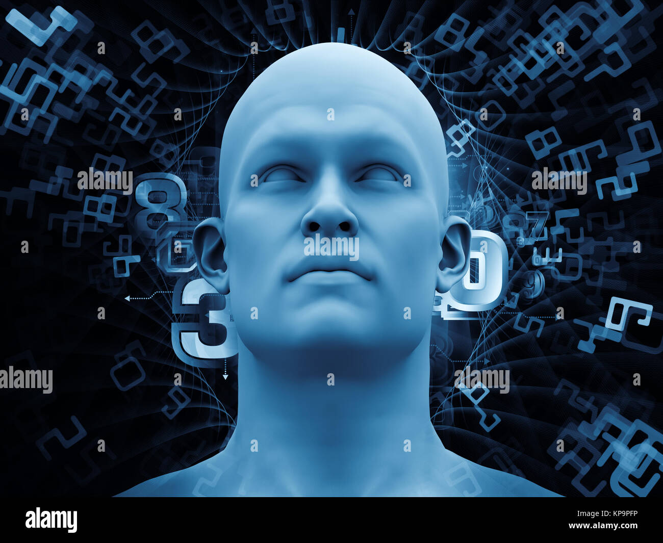 Beyond Digital Thoughts Stock Photo - Alamy