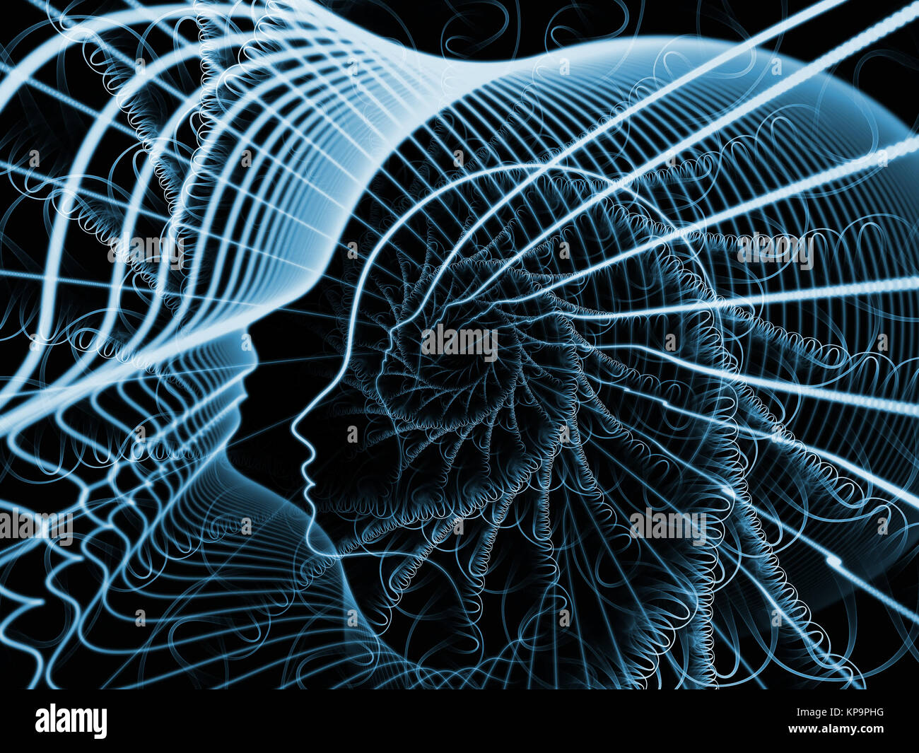 Waves of Soul and Mind Stock Photo - Alamy