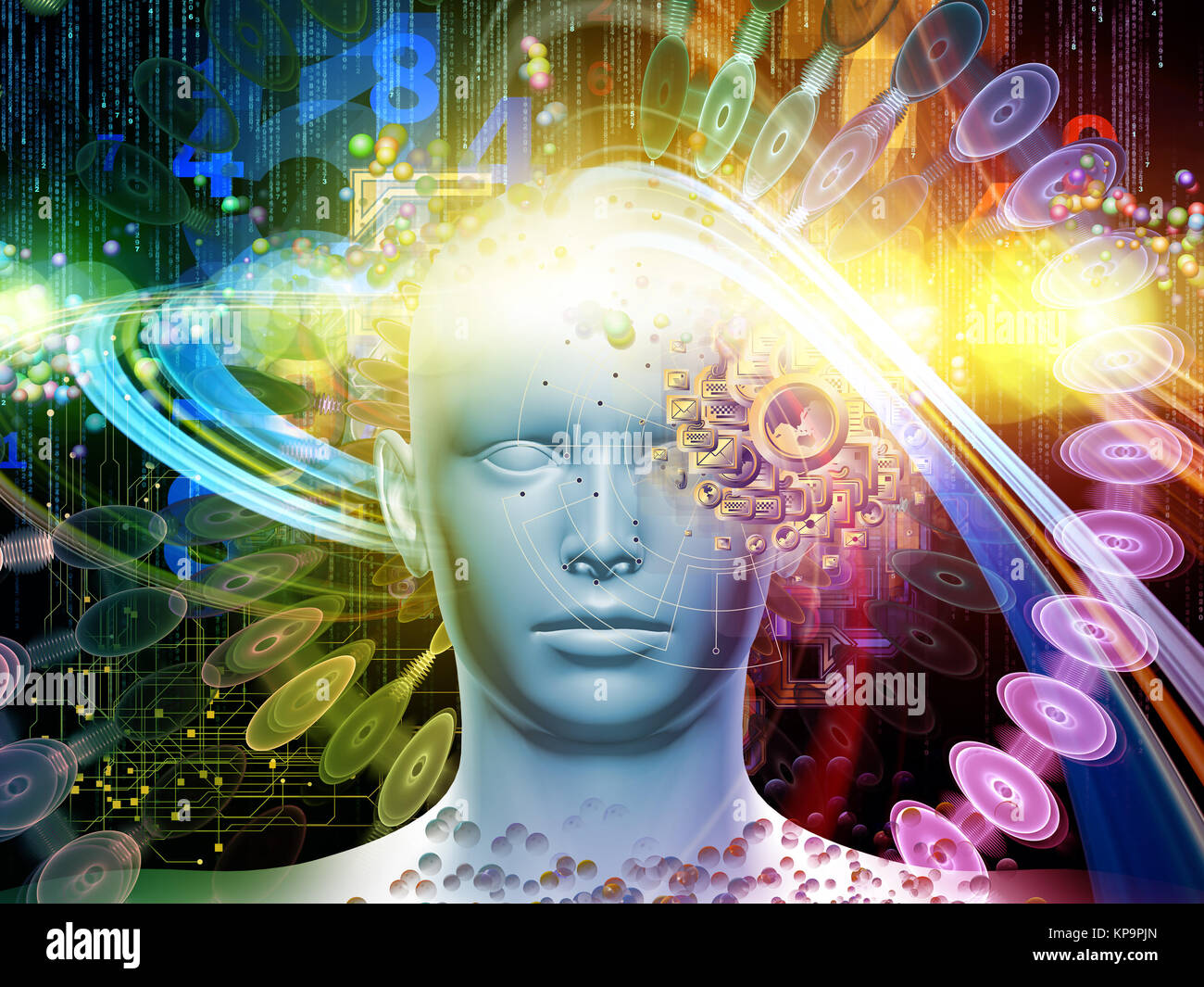 Propagation of Digital Thoughts Stock Photo - Alamy