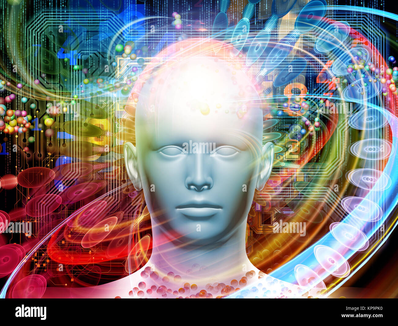 Modern Digital Thoughts Stock Photo - Alamy