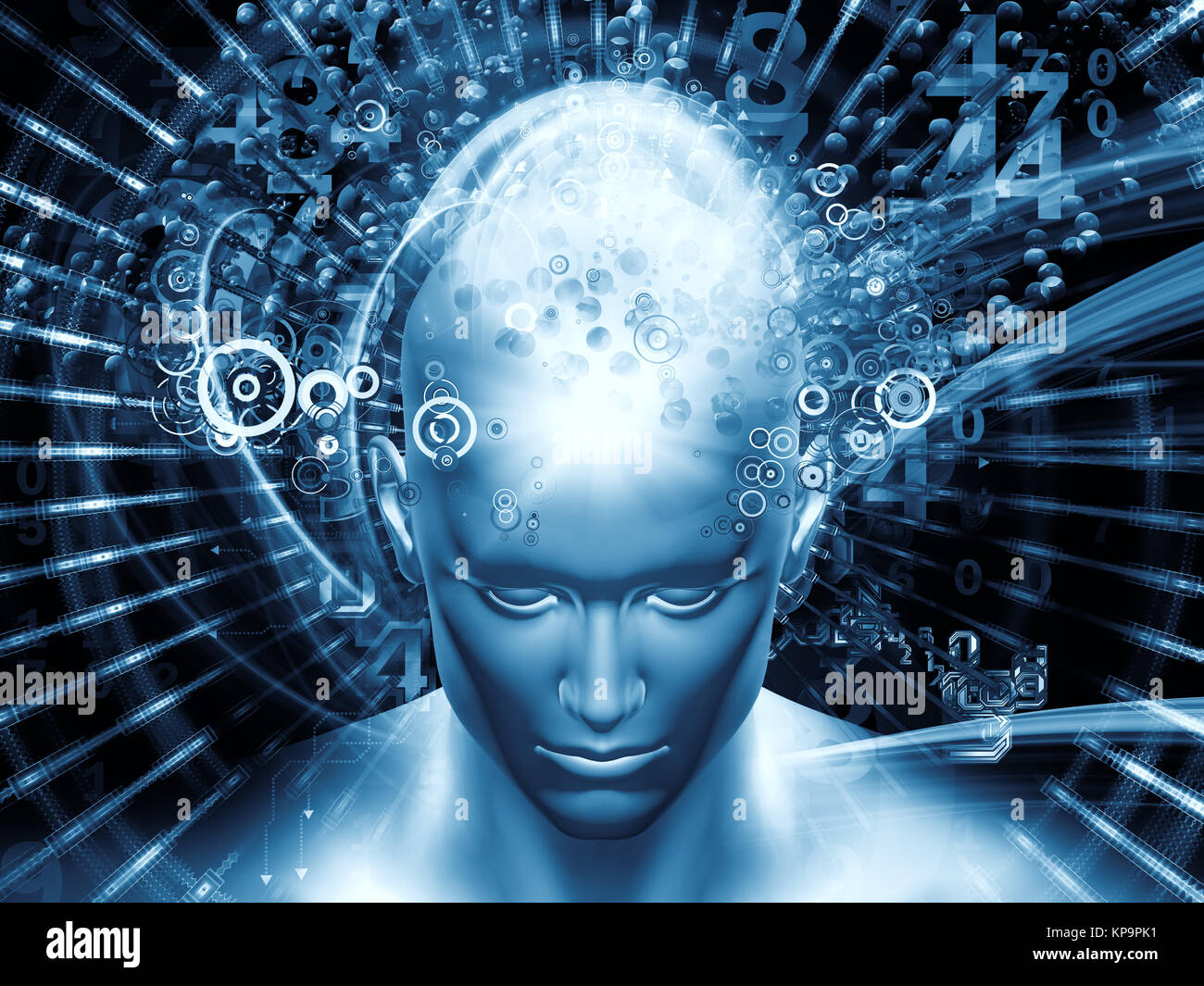 Source of Digital Thoughts Stock Photo - Alamy