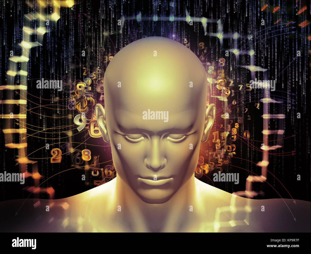 Realms of Digital Thoughts Stock Photo - Alamy