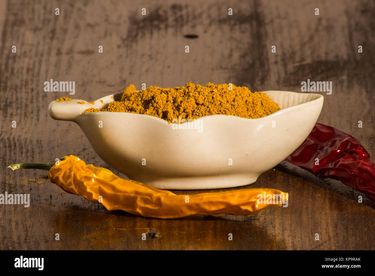 curry powder and chilli Stock Photo - Alamy