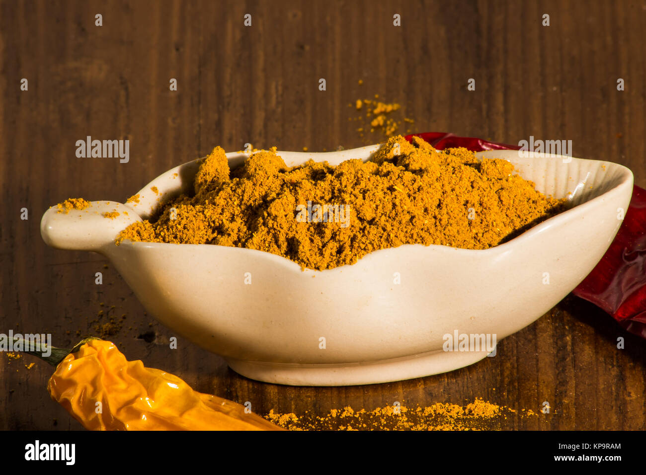 curry powder and chilli Stock Photo - Alamy