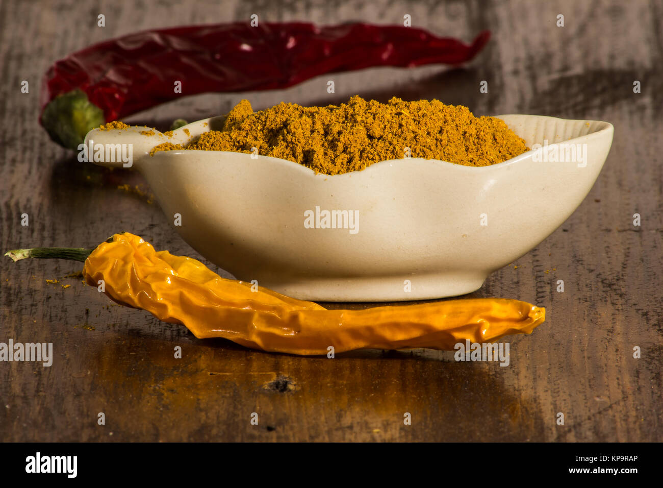 curry powder and chilli Stock Photo - Alamy