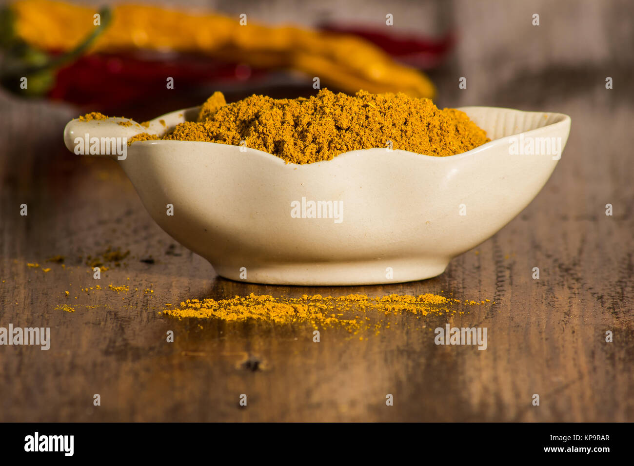 curry powder and chilli Stock Photo - Alamy