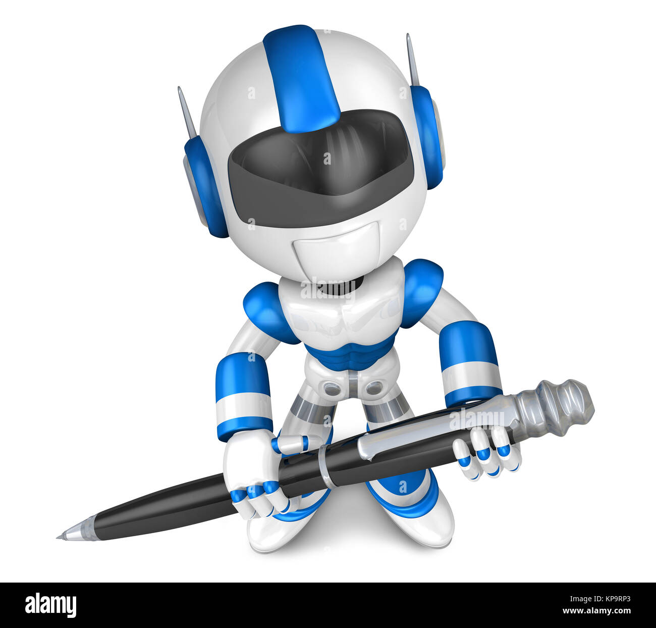 Cartoon character pen mobile hi-res stock photography and images - Alamy