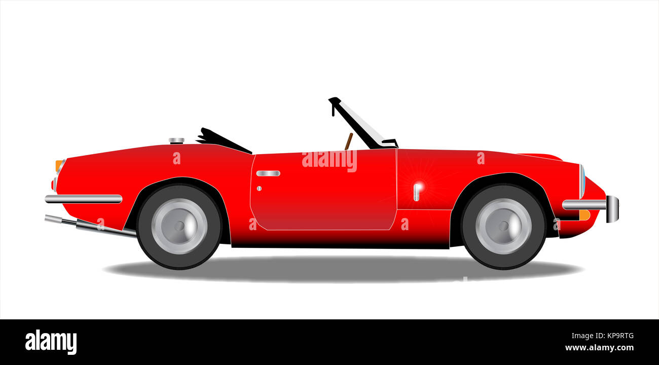 Old classic british car Cut Out Stock Images & Pictures - Alamy