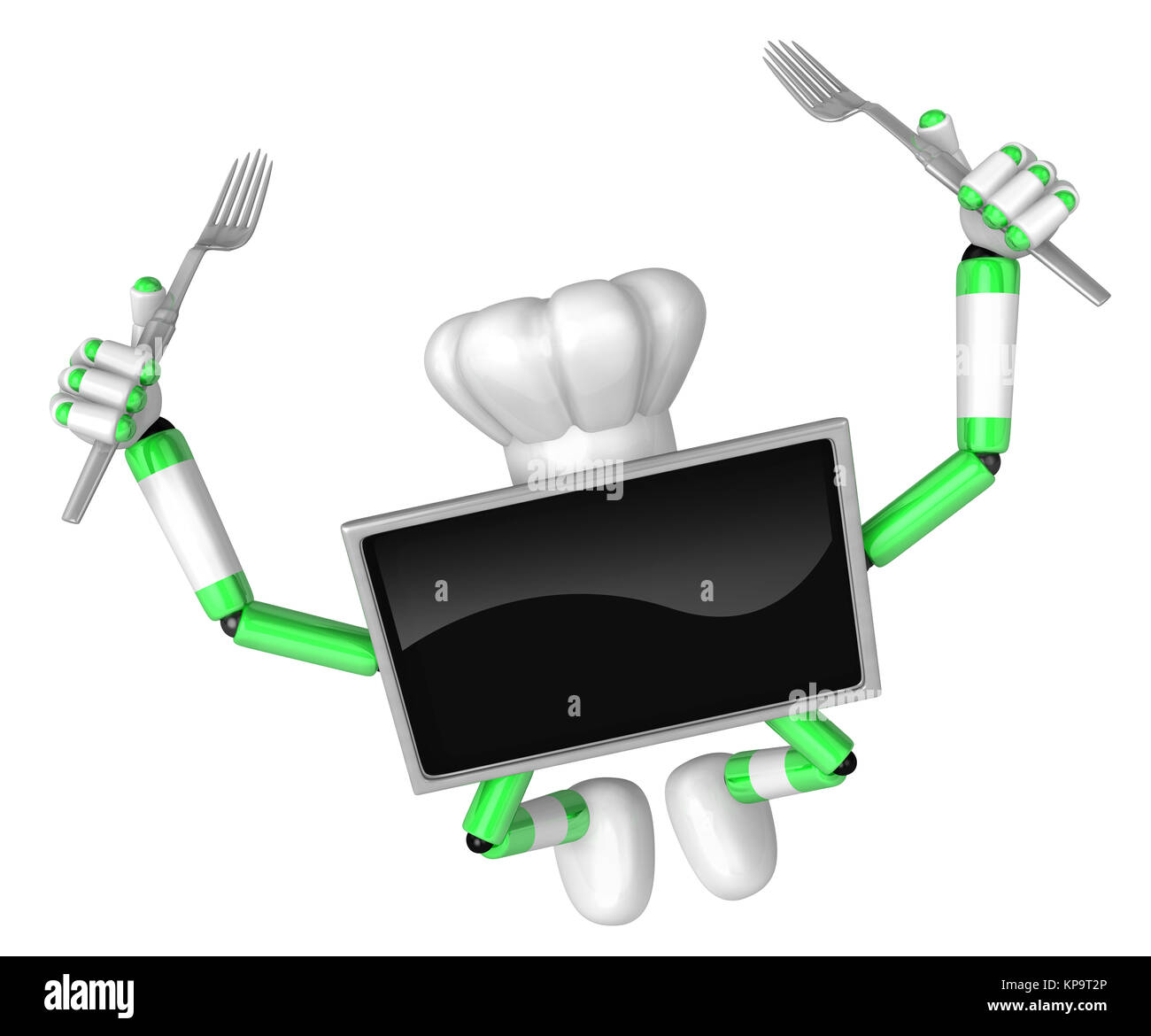 Tv screen robot character illustration hi-res stock photography and ...