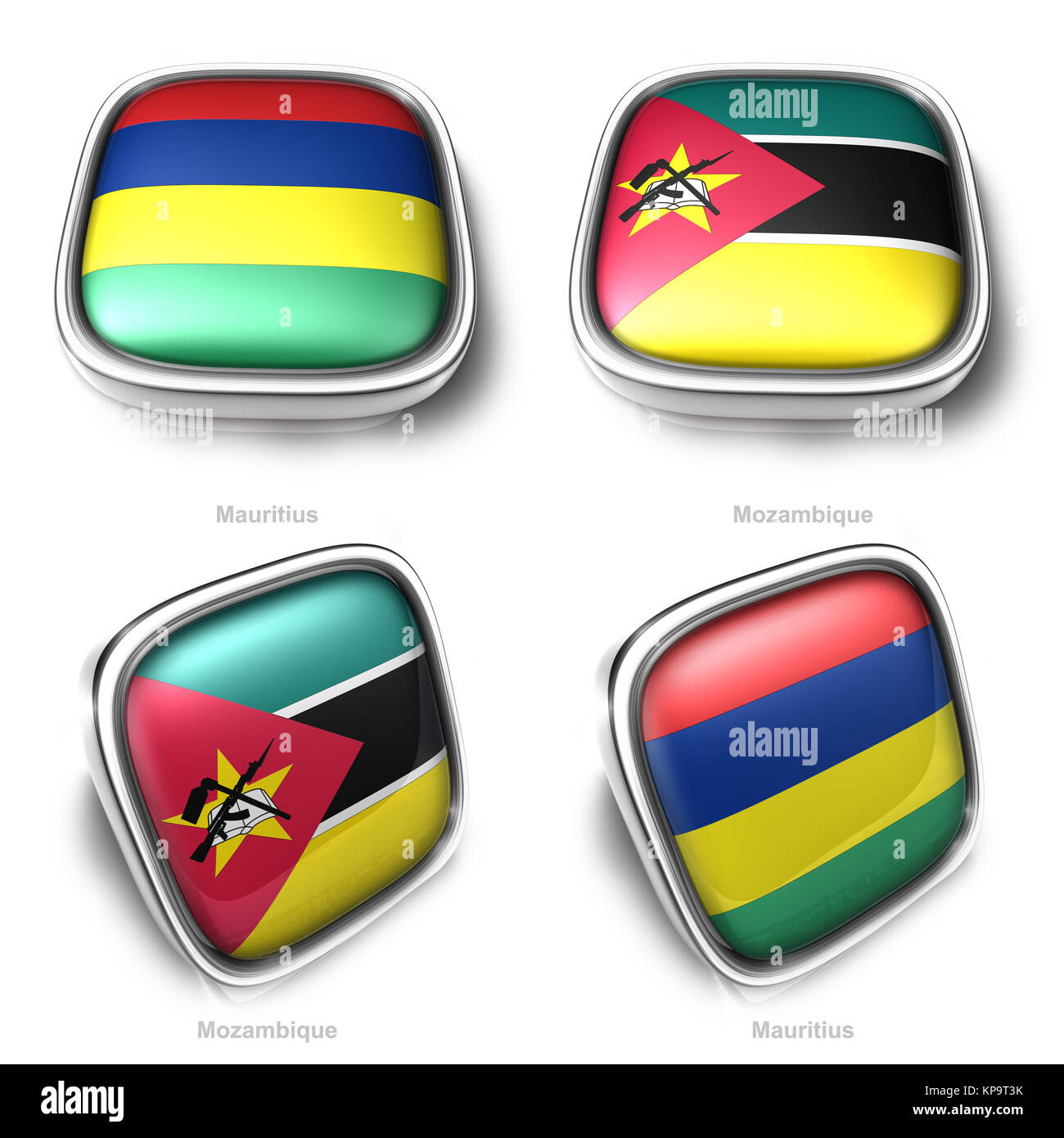 Mauritius mozambique flag hi-res stock photography and images - Alamy