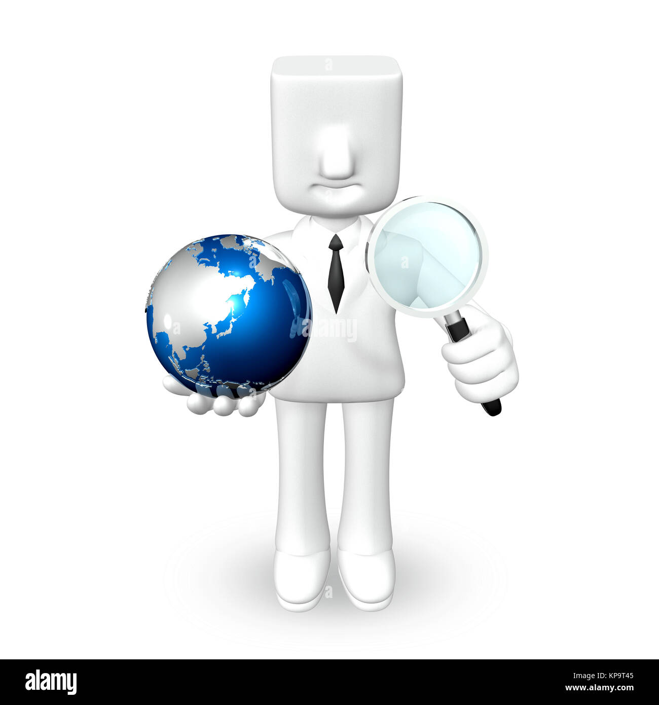 Magnifier 3d hi-res stock photography and images - Alamy