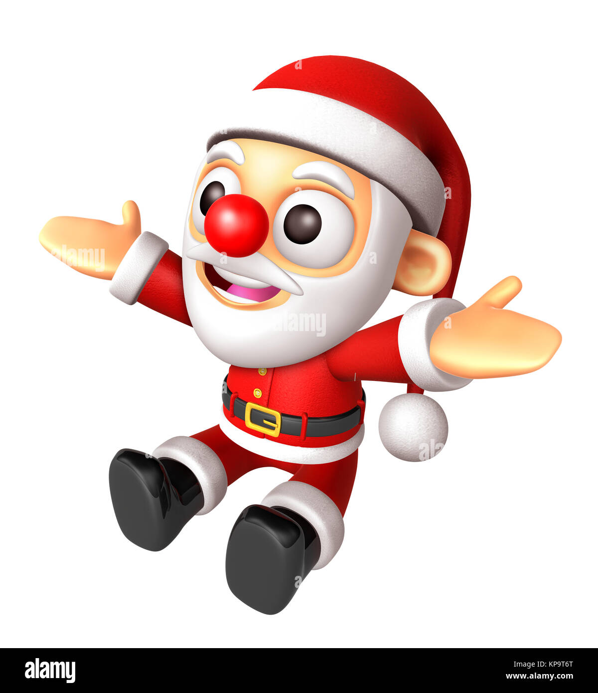 Santa character is welcome to sit. 3D Christmas Character Design Series ...