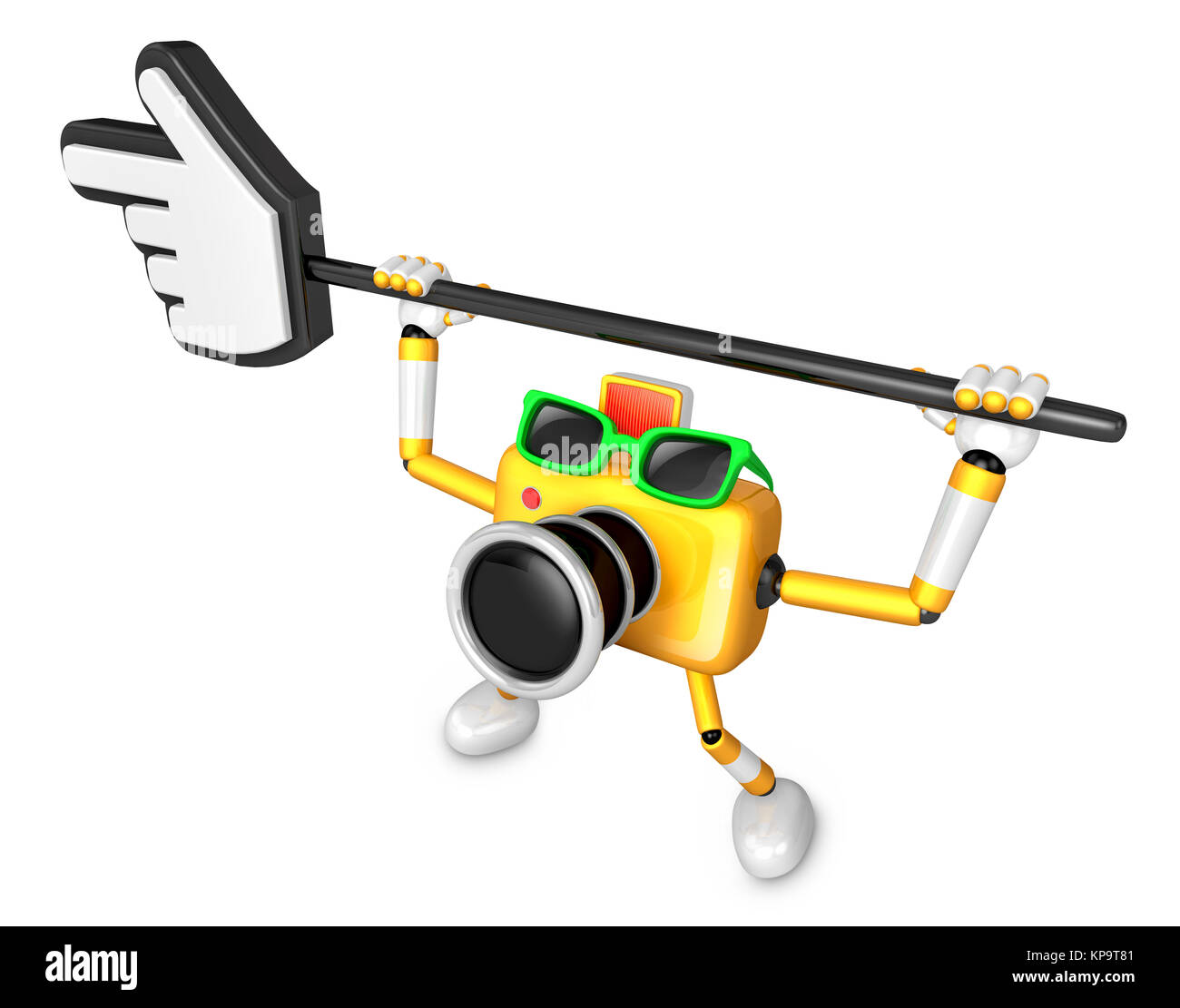 That Yellow Camera holding a large cursor indicate a direction. Create ...