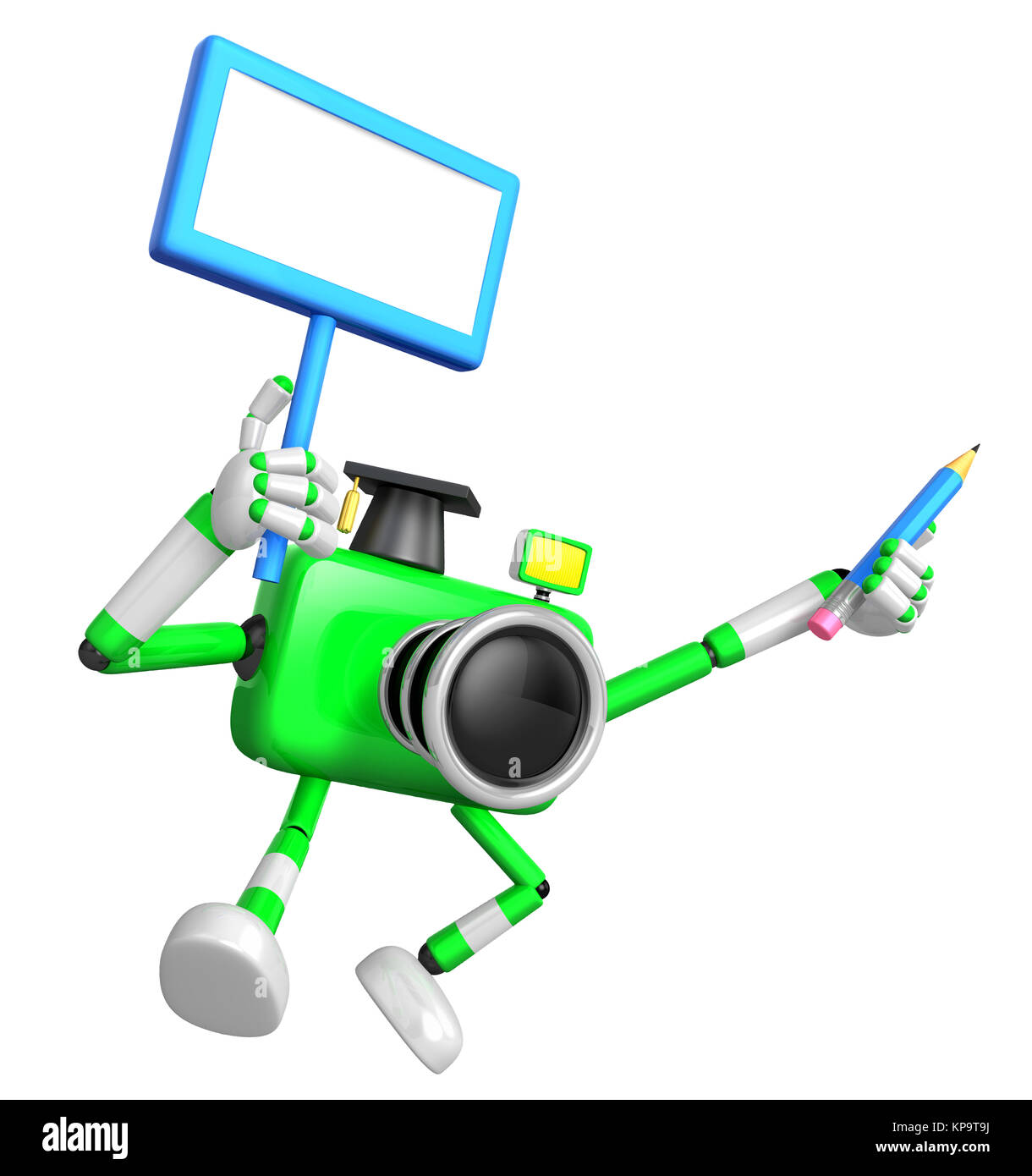 The left hand Holding the board Doctor Green Camera Character. The ...