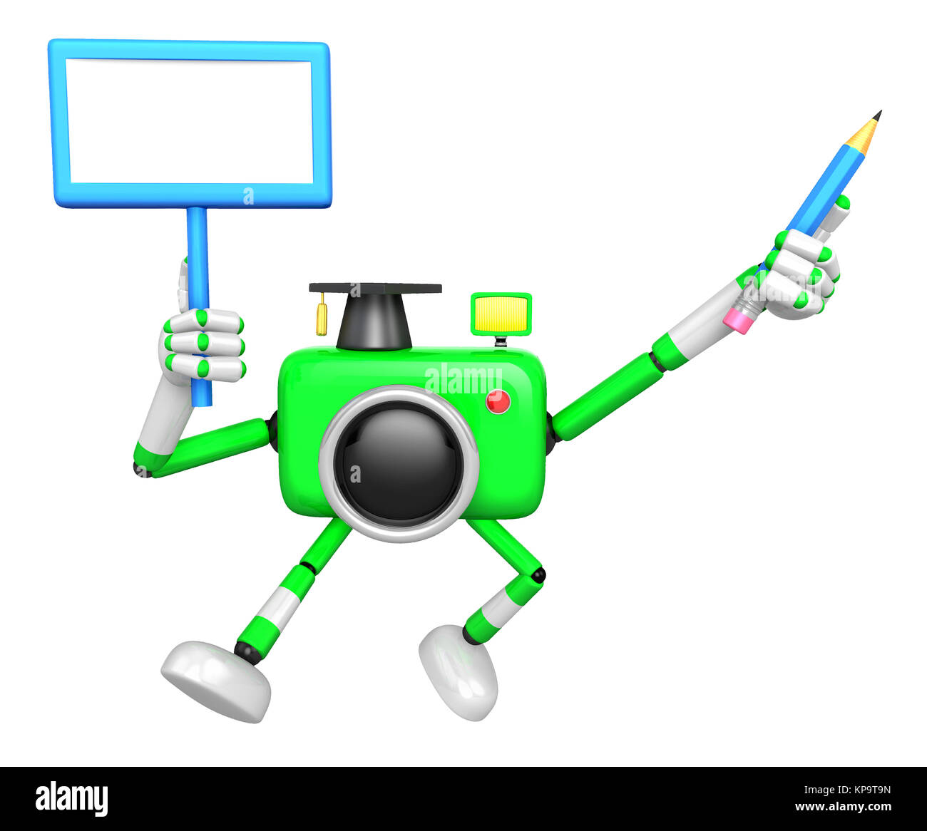 The left hand Holding the board Doctor Green Camera Character. The ...