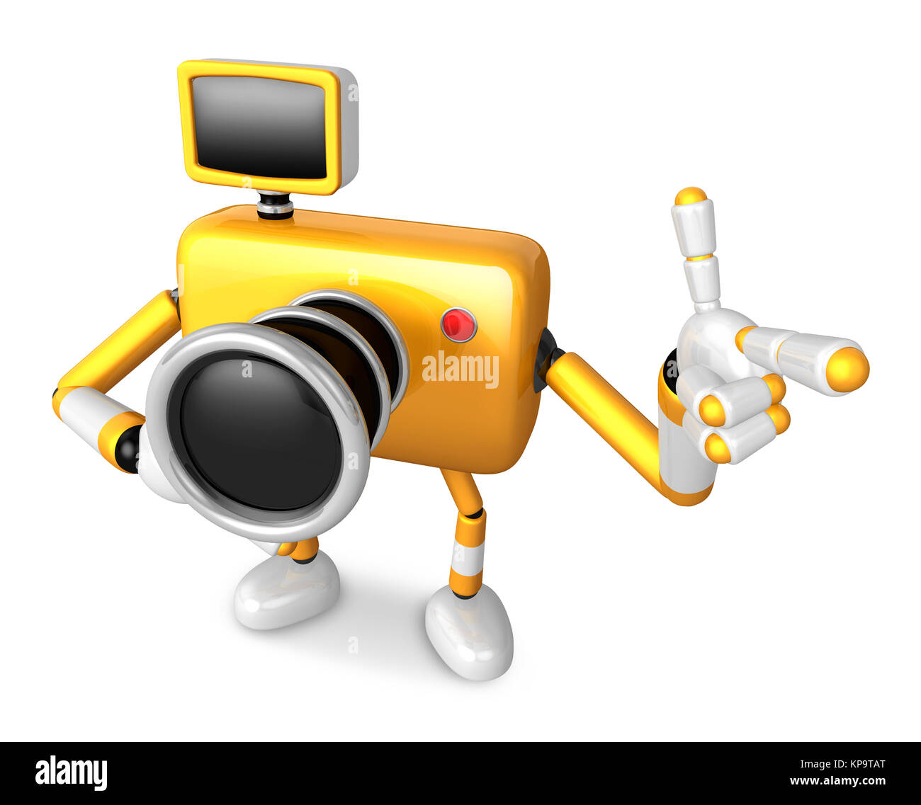 The Yellow Camera Character Taking the right hand is the best gesture ...