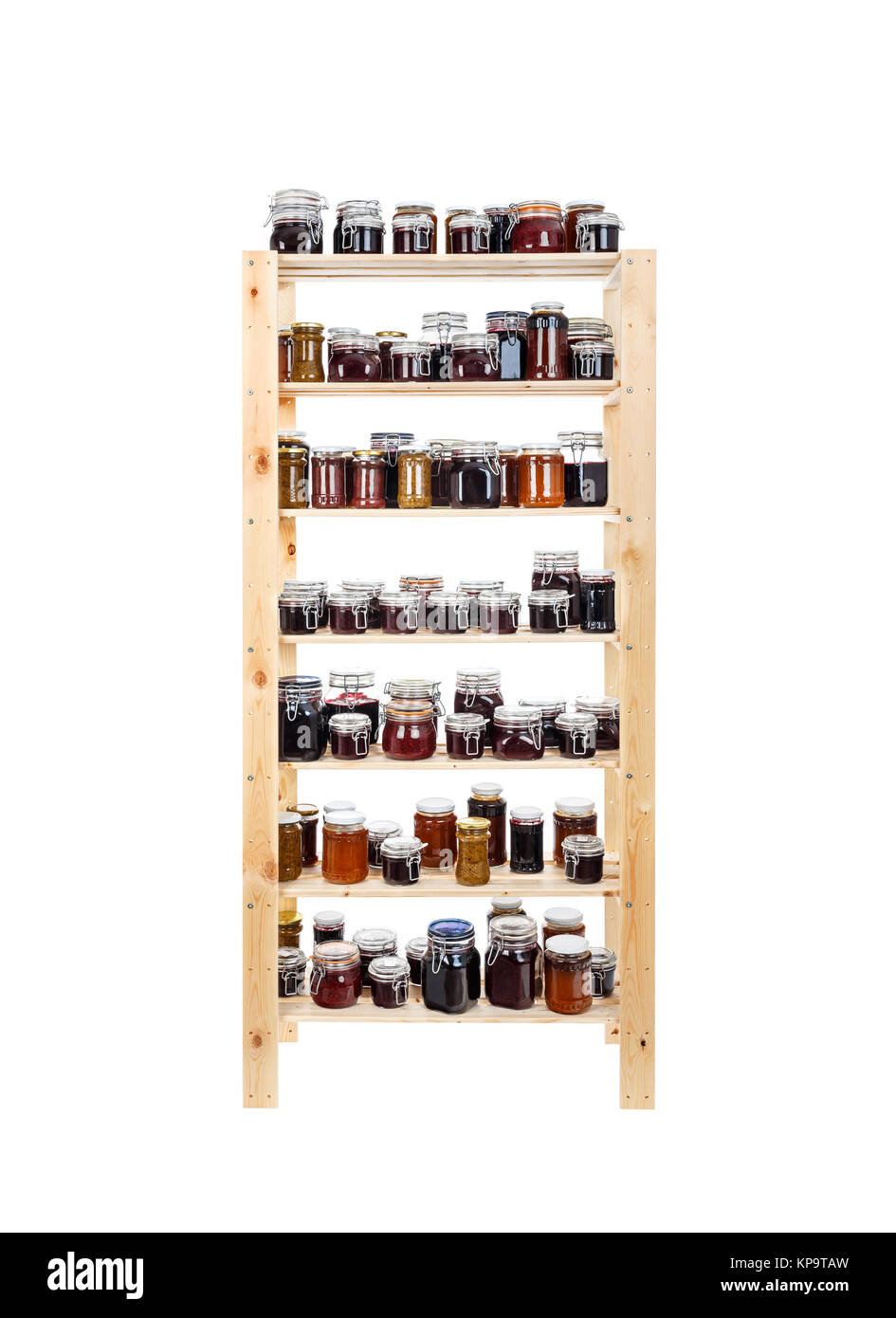 Shelves of homemade jam Stock Photo - Alamy