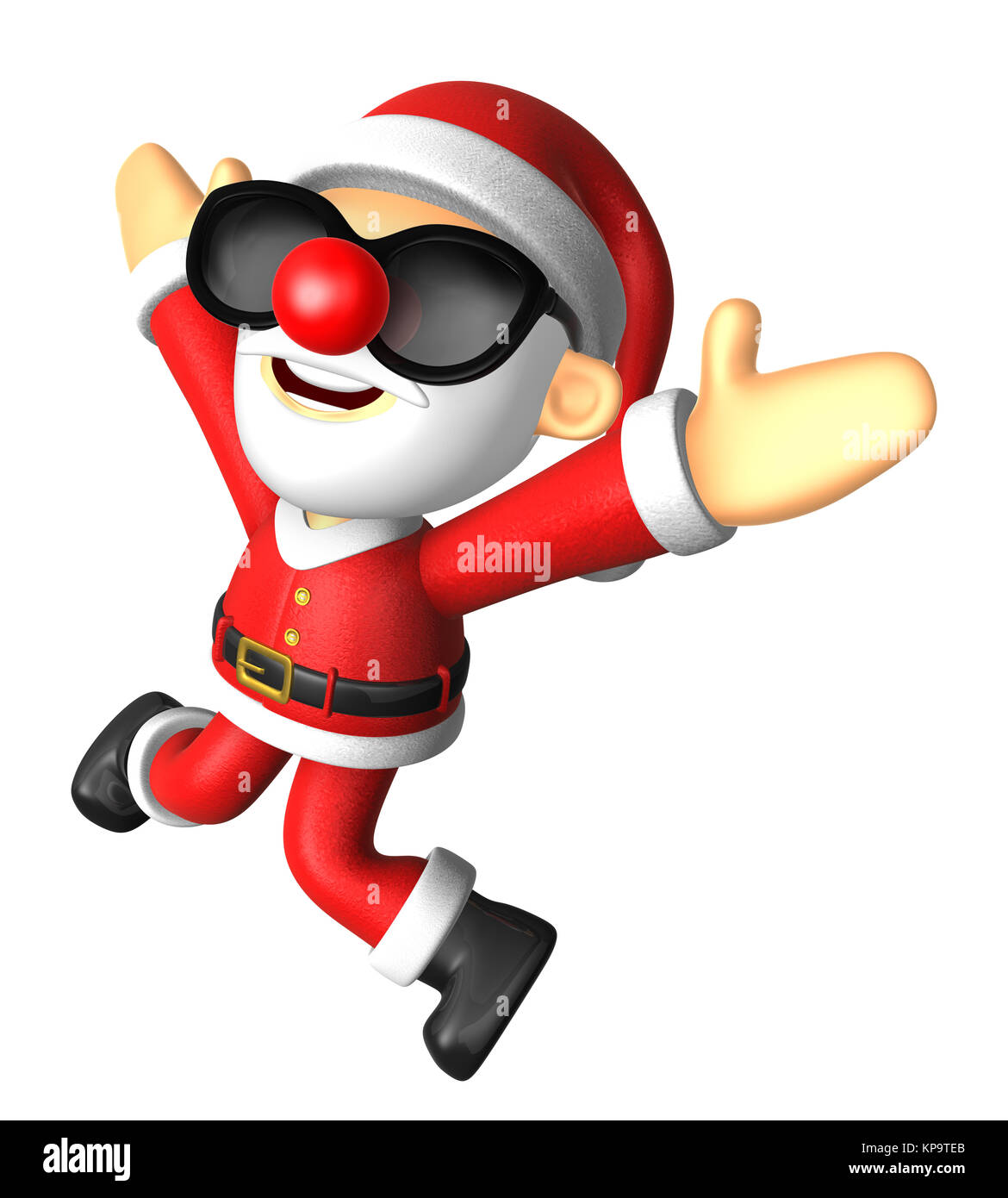 Wear sunglasses 3D Santa character is written to be powerful and ...
