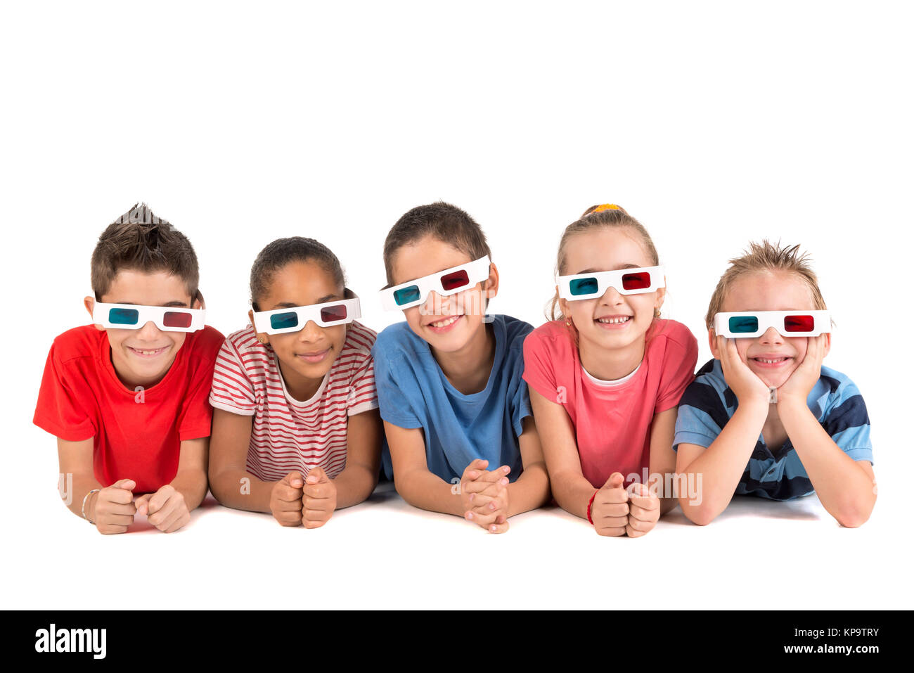 Kids in the movies Stock Photo - Alamy