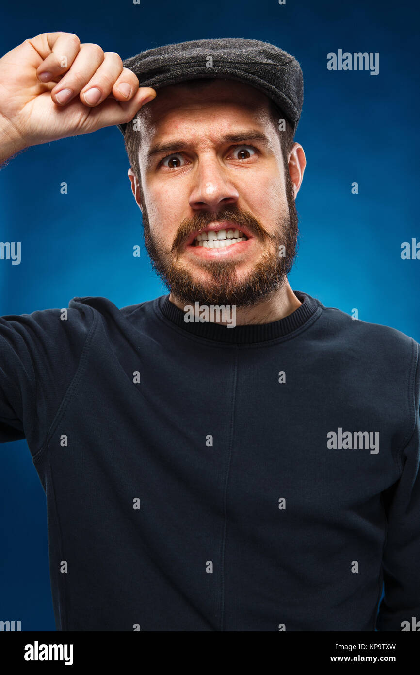 The angry young man Stock Photo - Alamy