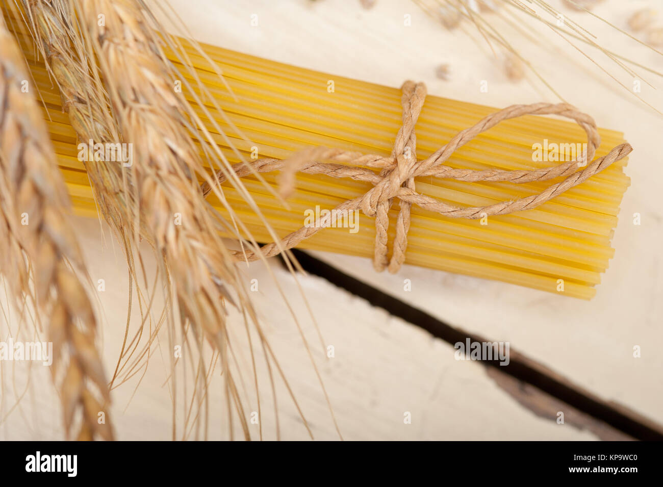 organic Raw italian pasta and durum wheat Stock Photo - Alamy