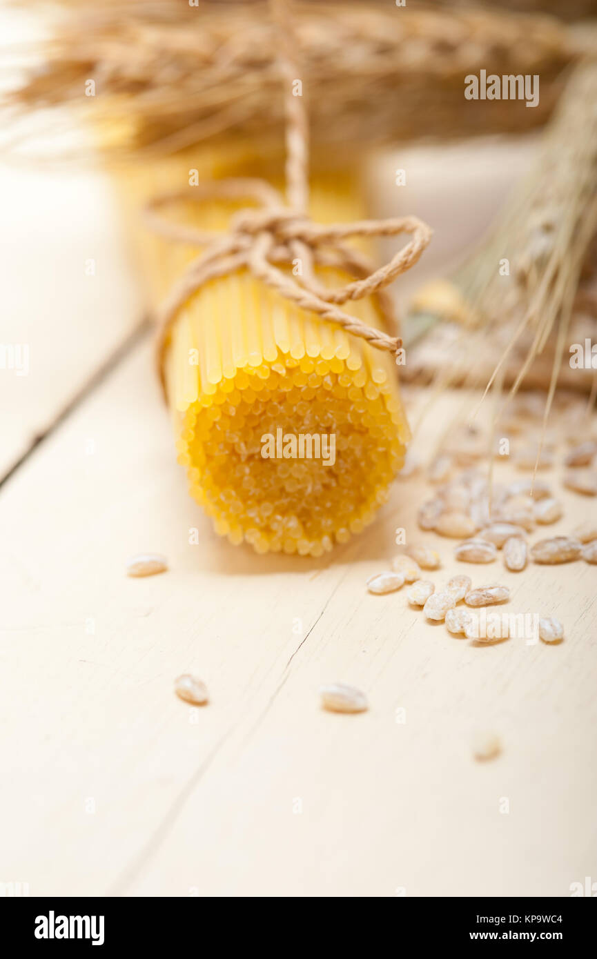 organic Raw italian pasta and durum wheat Stock Photo - Alamy
