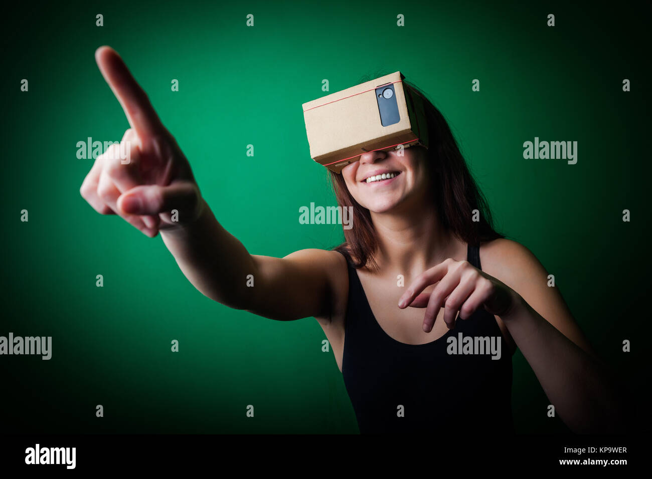 Cardboard virtual reality Stock Photo - Alamy