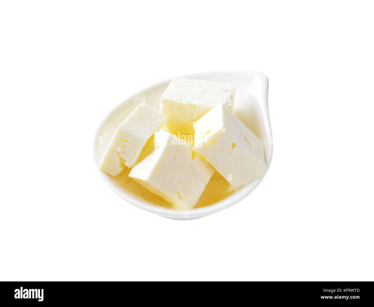 Diced feta cheese Stock Photo - Alamy
