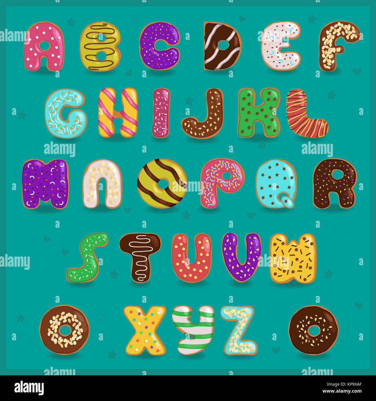 Alphabet cakes hi-res stock photography and images - Alamy