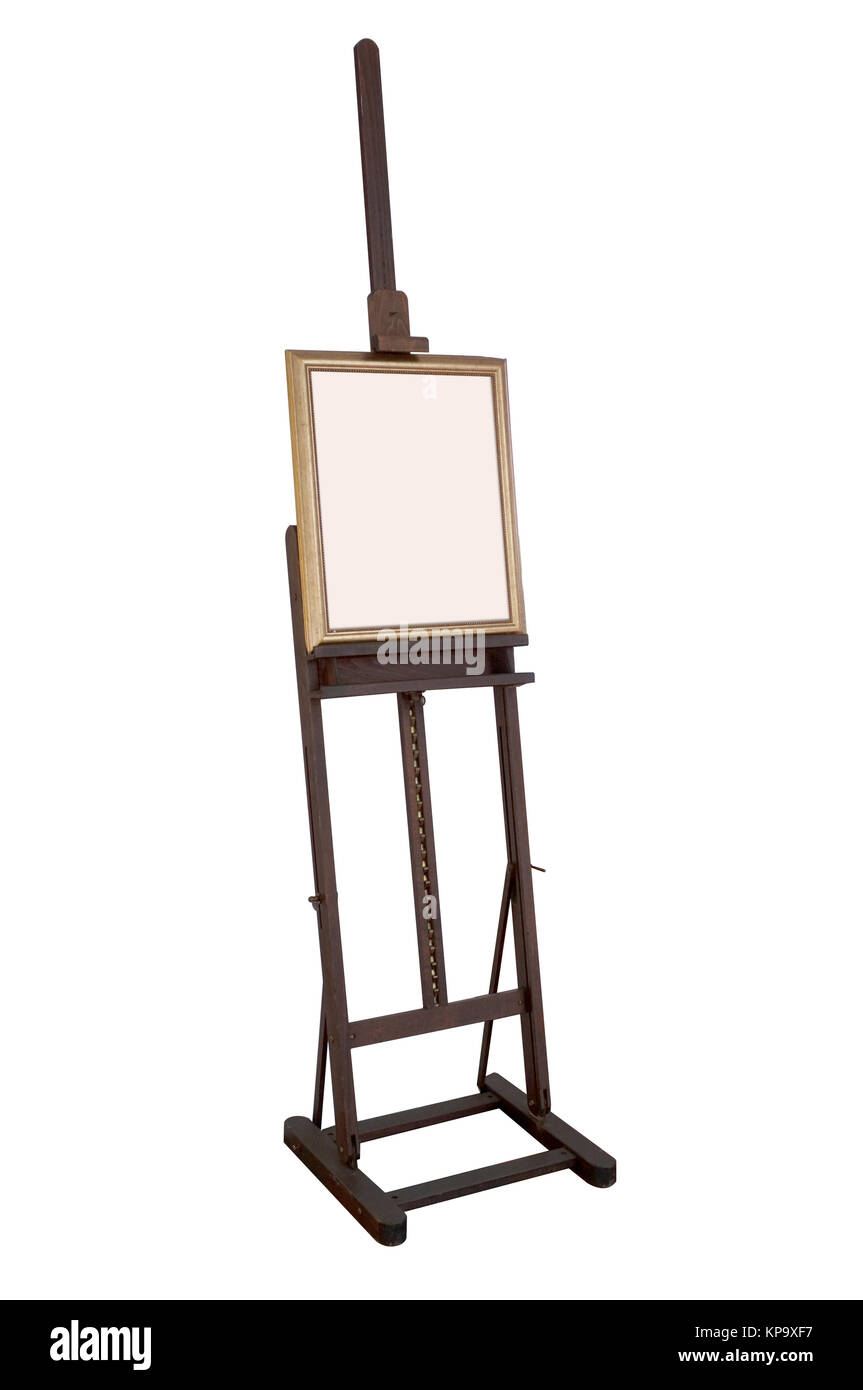 Wooden easel sign Cut Out Stock Images & Pictures - Alamy