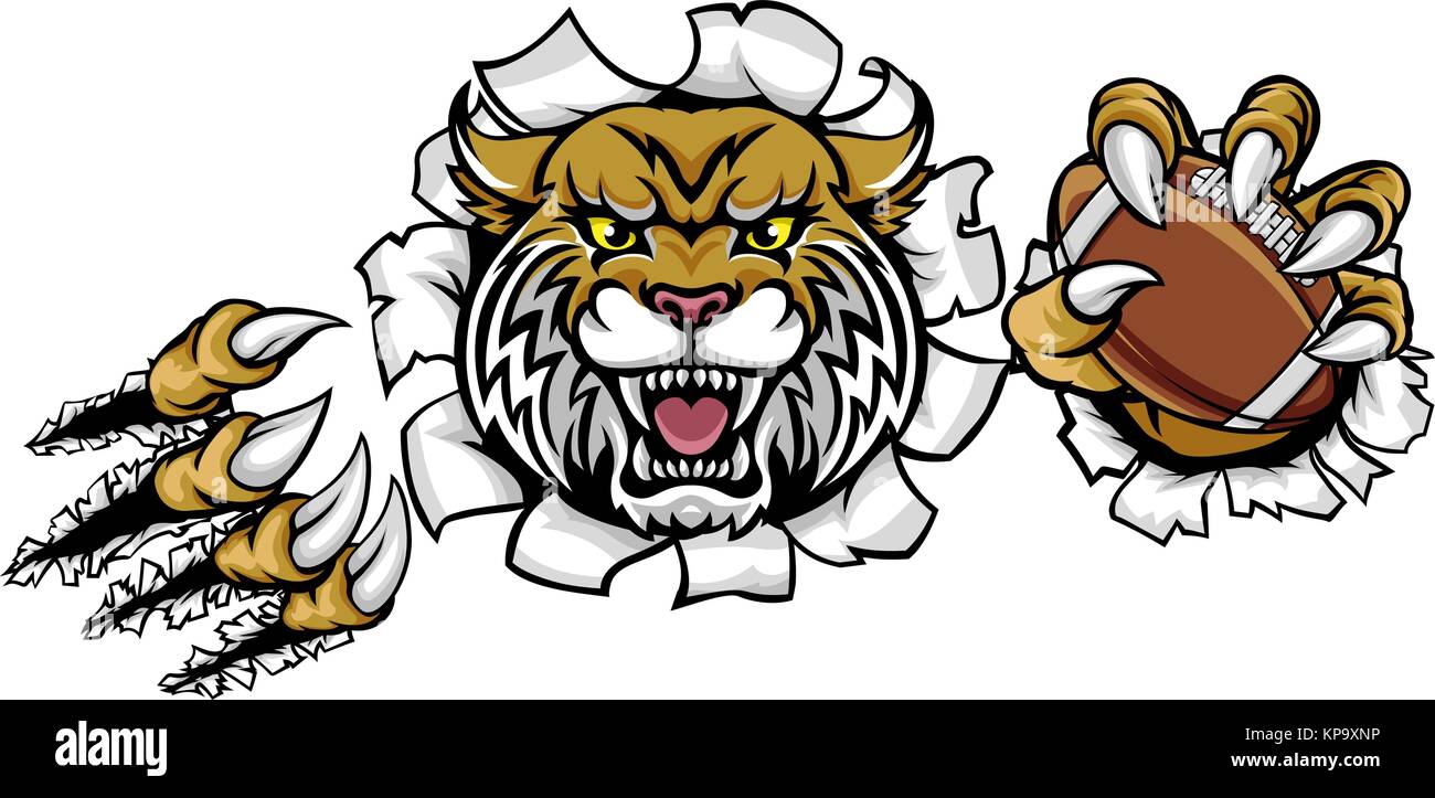 Aggressive Football Clipart