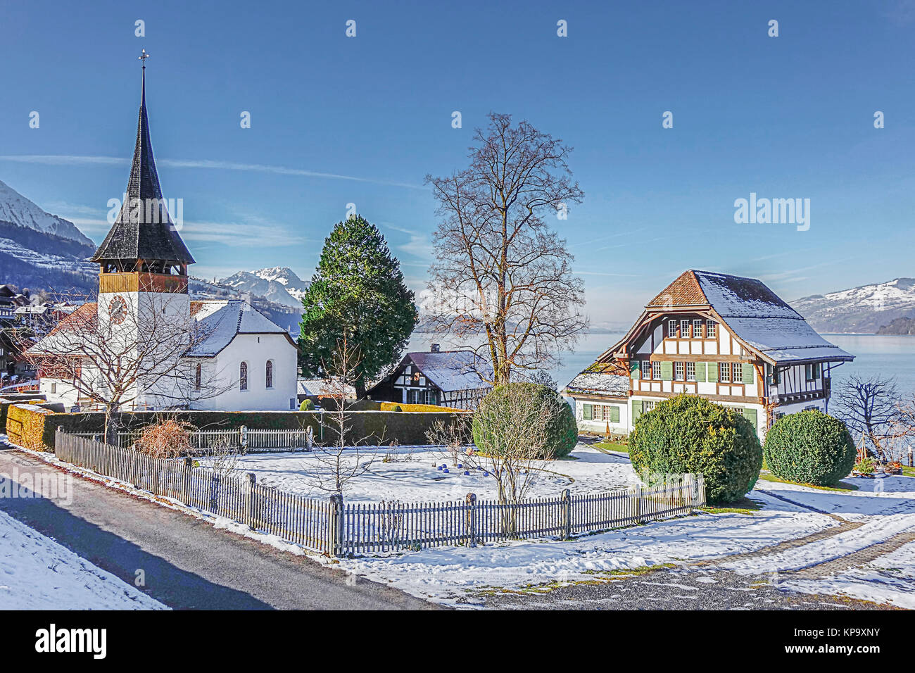 the church of leissigen Stock Photo - Alamy