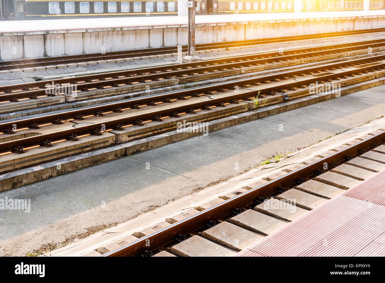 detail shot of railroad Tracks Stock Photo - Alamy