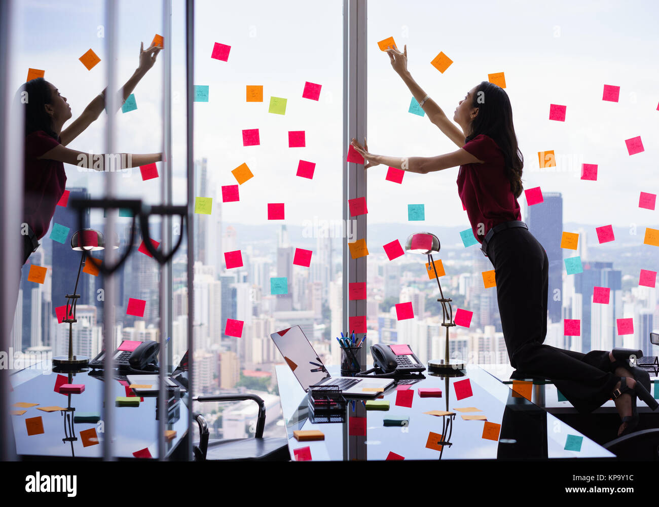 Project manager sticking notes hi-res stock photography and images - Alamy