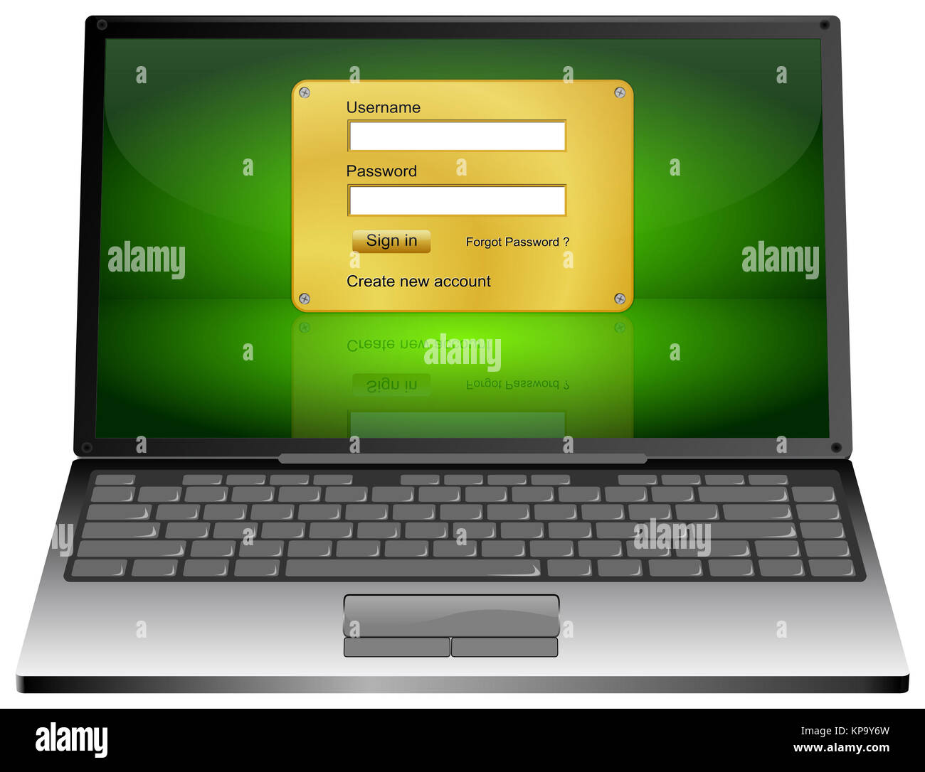 Account login computer hi-res stock photography and images - Alamy