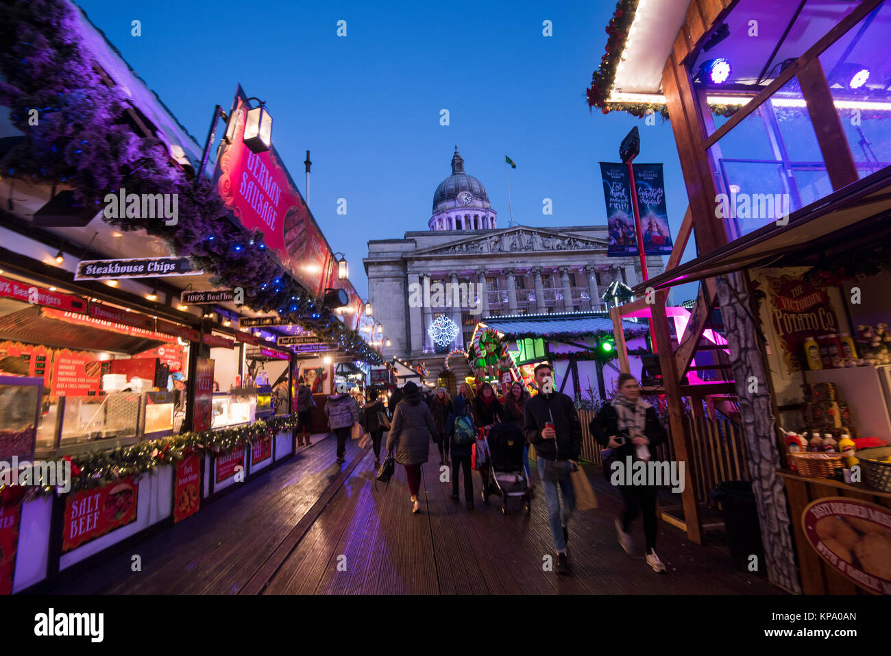 Nottingham old market square christmas hi-res stock photography and ...