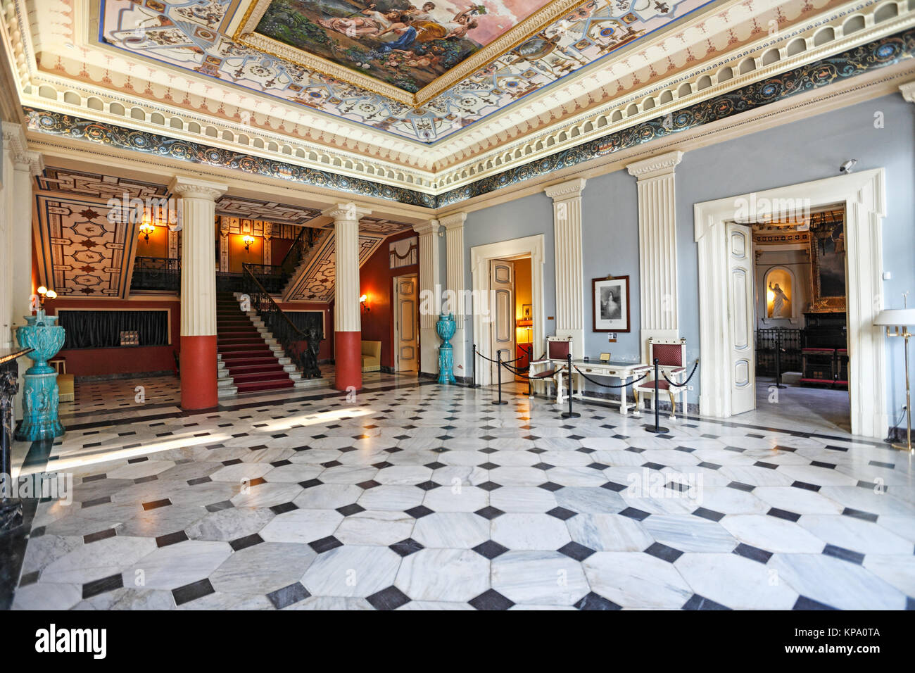 Greek palace interior hi-res stock photography and images - Alamy