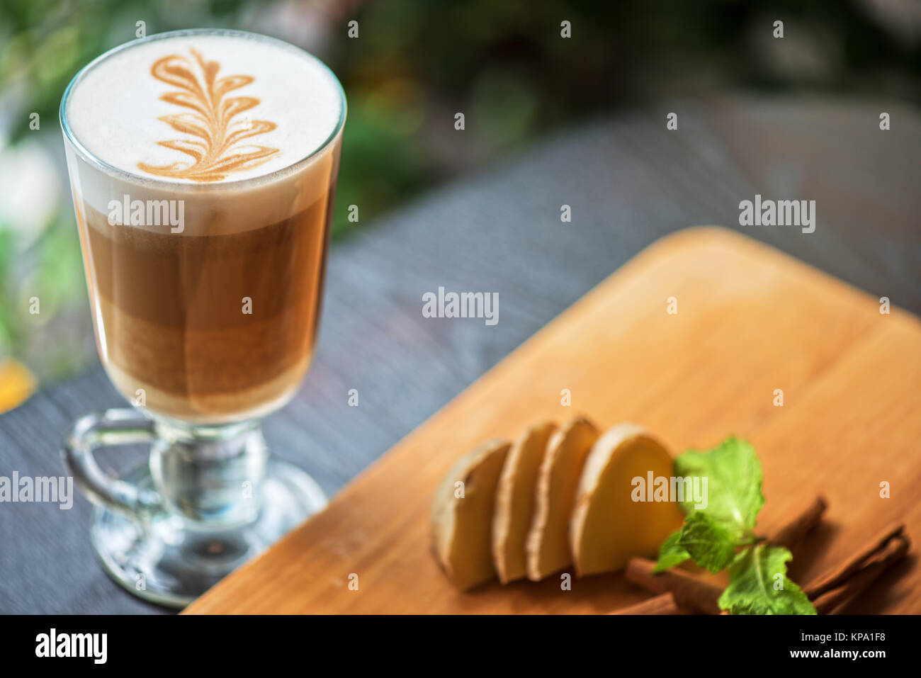 coffee with ginger Stock Photo - Alamy