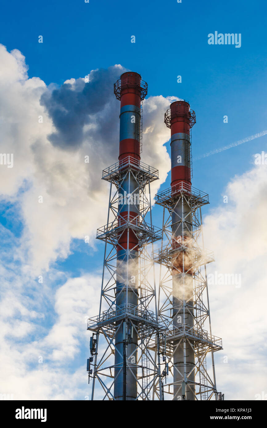 Stream smoke from chimney factory hi-res stock photography and images ...