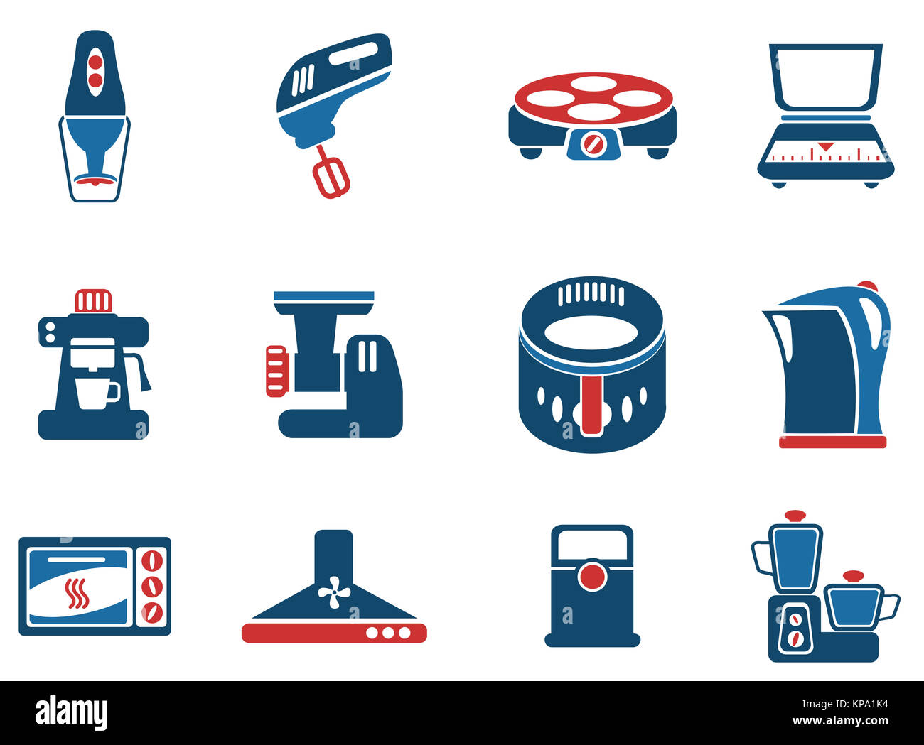 Kitchen Utensils Icon Set Stock Photo - Alamy