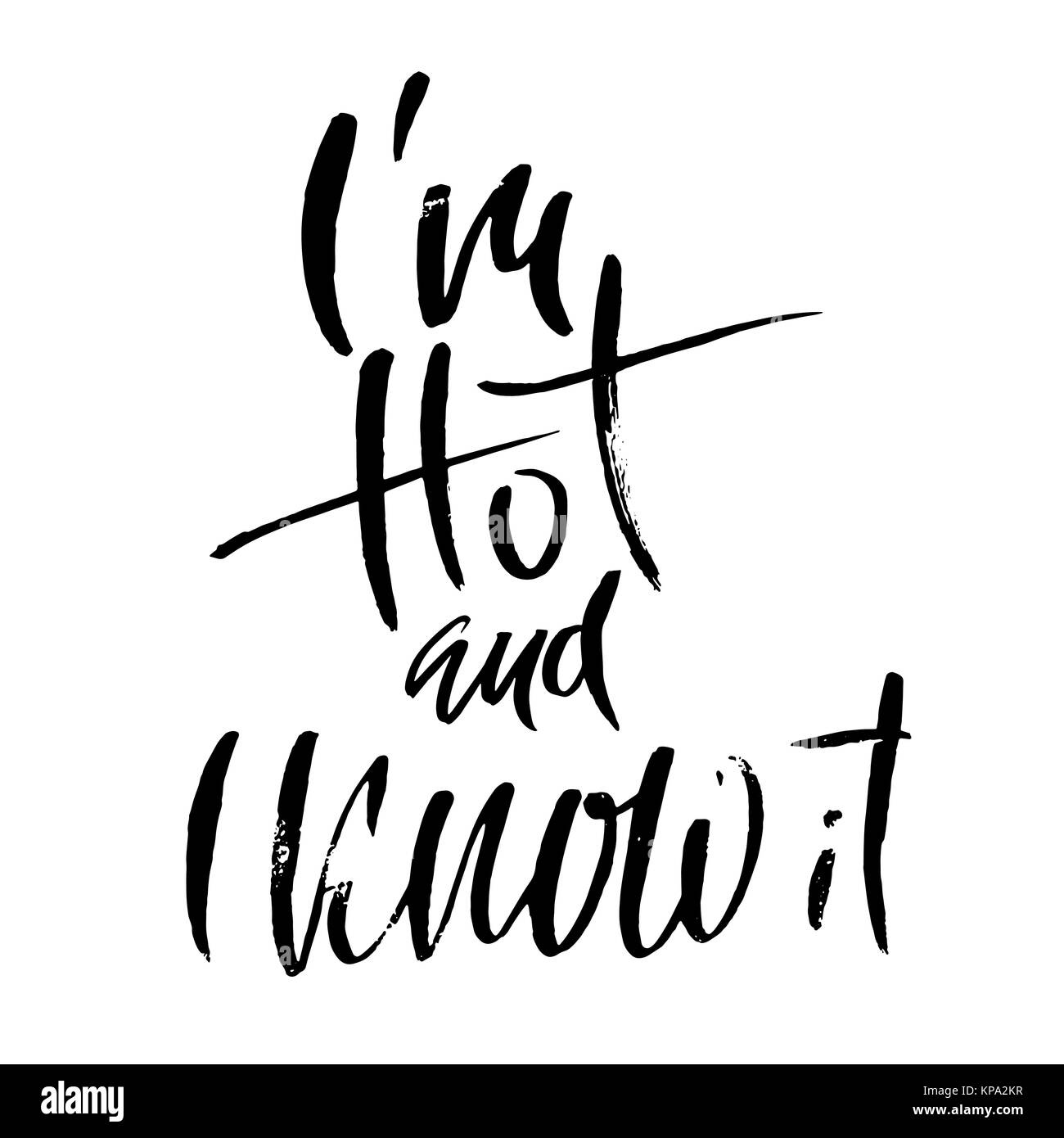 Hand drawn vector lettering. Motivation modern dry brush calligraphy ...