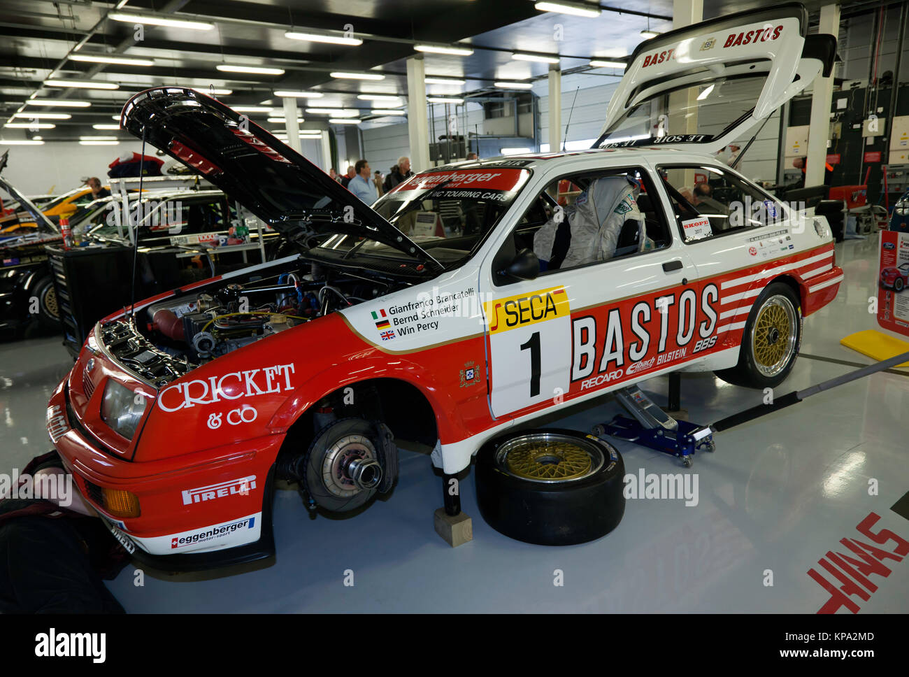 Side view of a 1989 Ford Sierra RS 500 Cosworth Group A, Touring Car ...