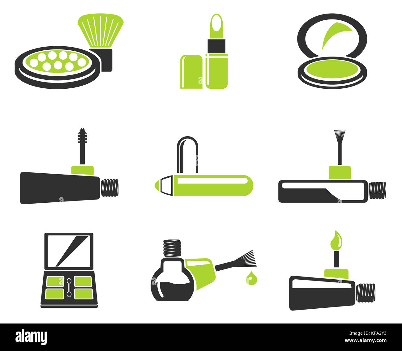 make-up products icons Stock Photo - Alamy