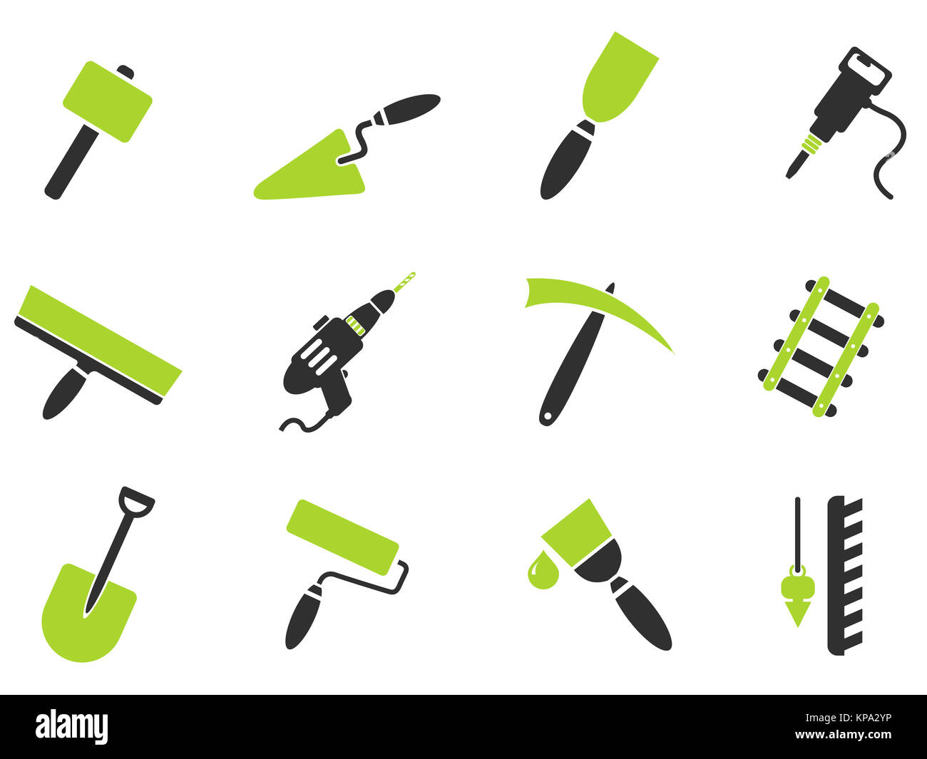 Symbols of building equipment Stock Photo - Alamy
