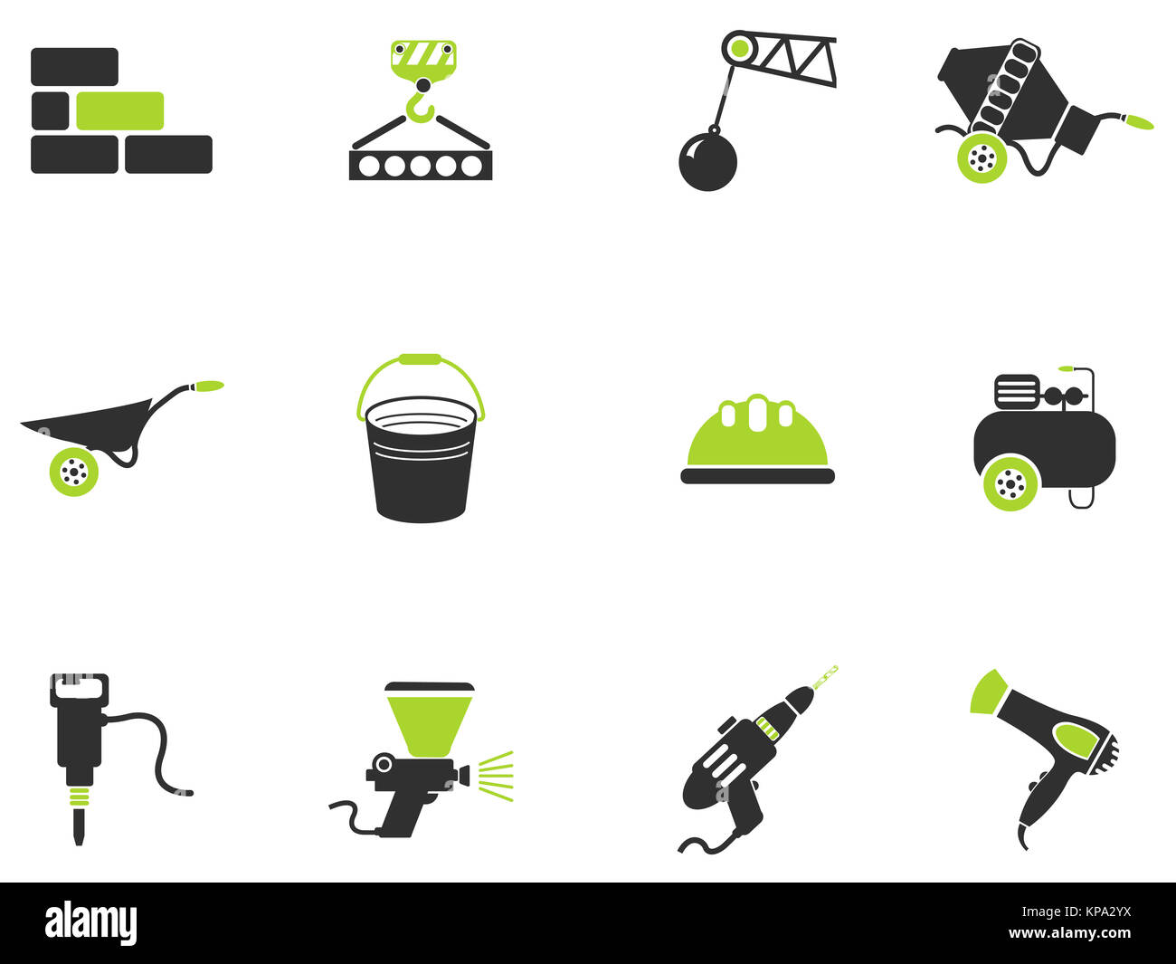 Symbols of building equipment Stock Photo - Alamy